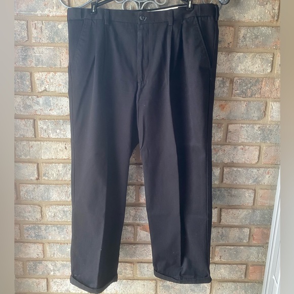 George | Pants | George Mens Pleated Cuffed Dress Pants Wrinkle Free ...